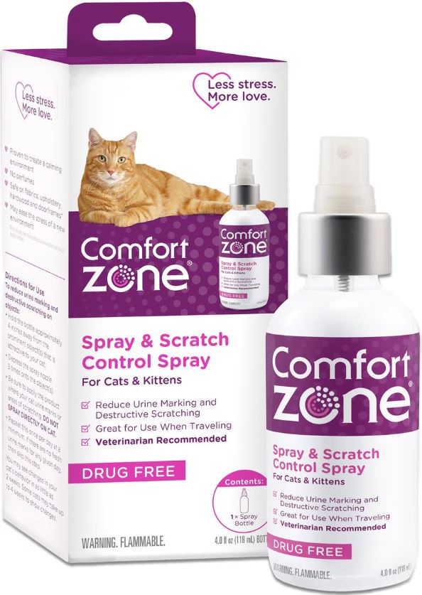 DONATION - Comfort Zone Spray & Scratch Control Calming Spray for Cats ...